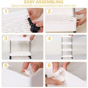 Storage & Organization | 4tier Slide Out Rolling Cart Storage Organizer ...